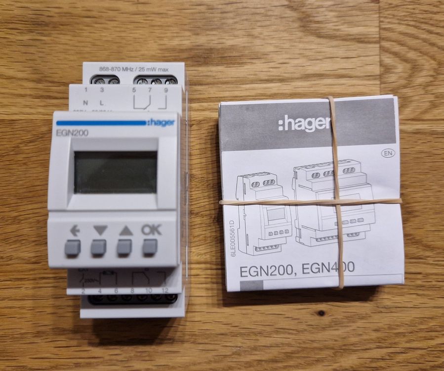 Hager EGN200 Zeitschaltuhr Bluetooth 2 Kanal (Neu und originalverpackt ...