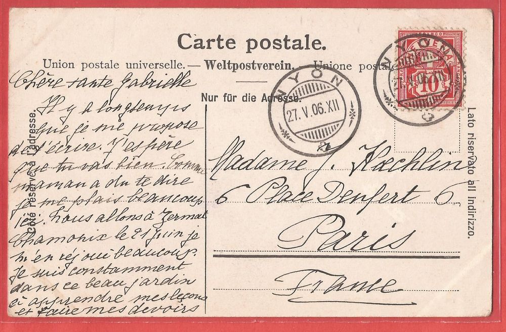 Arzier - Arzier-le-Muids bei St-Cergues - animée 1906 (Gebraucht) in Fislisbach für CHF 12 – mit ...