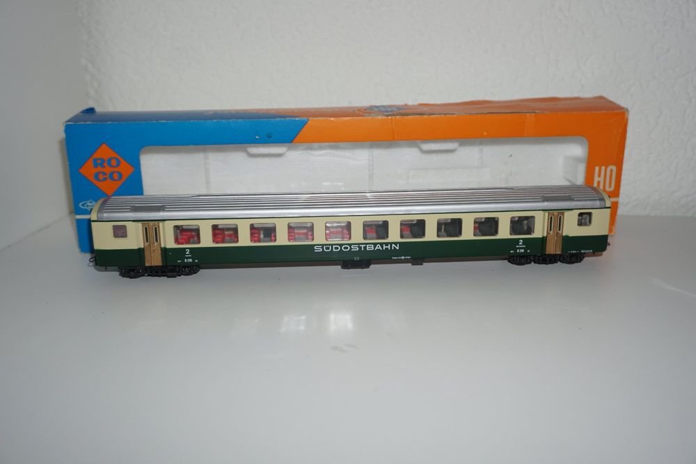 Roco 4239C - Südostbahn SOB EW II 2.Klasse H0/DC (Gebraucht) in Matten ...