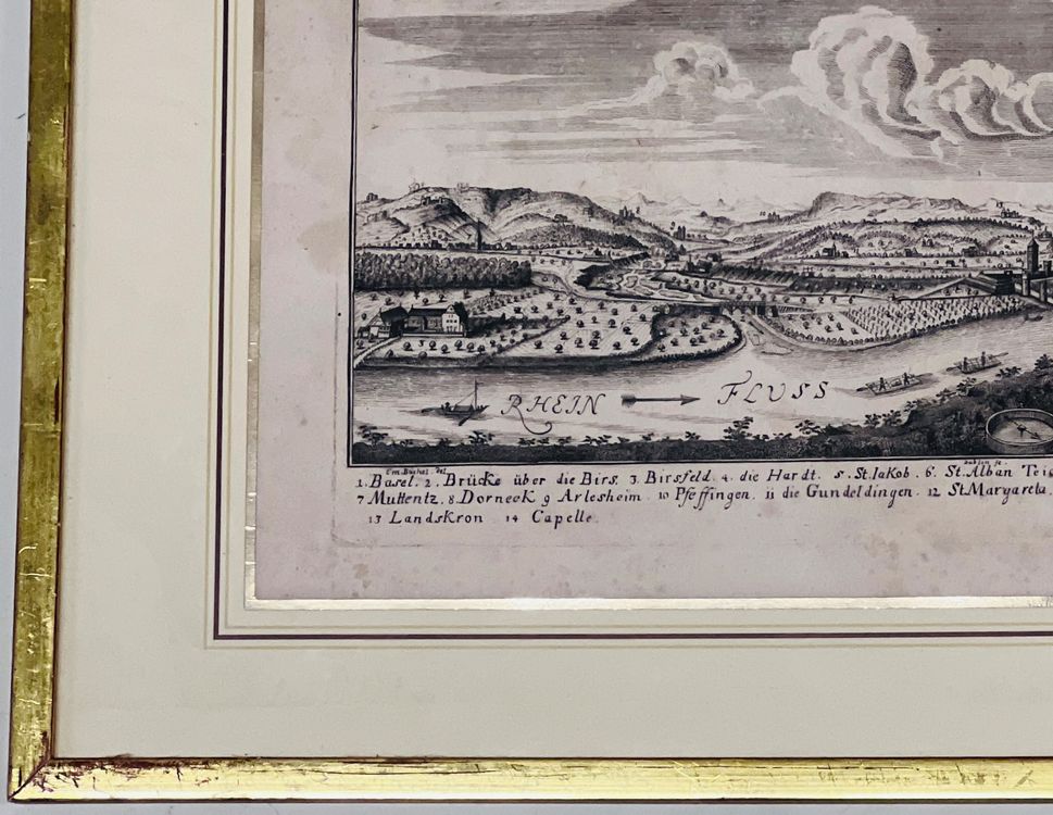 Antike Radierung Von Norden Birsbrücke ( Basel ) | Kaufen auf Ricardo