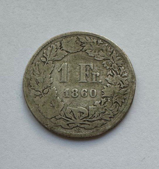 1860 1 Franken *RAR* (Gebraucht) in Kirchberg SG für CHF 59.5 – mit Lieferung auf Ricardo kaufen