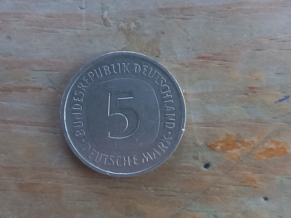 5 fünf Mark Münze Bundesrepublik Deutschland 1984 F (Gebraucht) in ...