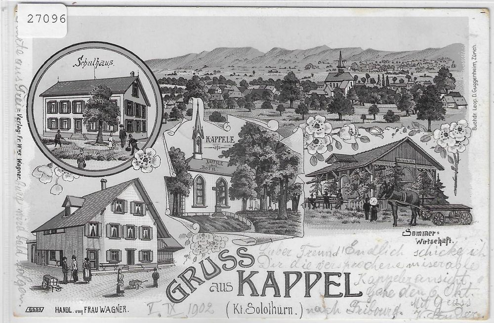 Gruss aus Kappel SO - Litho 1902 (Gebraucht) in Ettingen für CHF 39 – mit Lieferung auf Ricardo ...