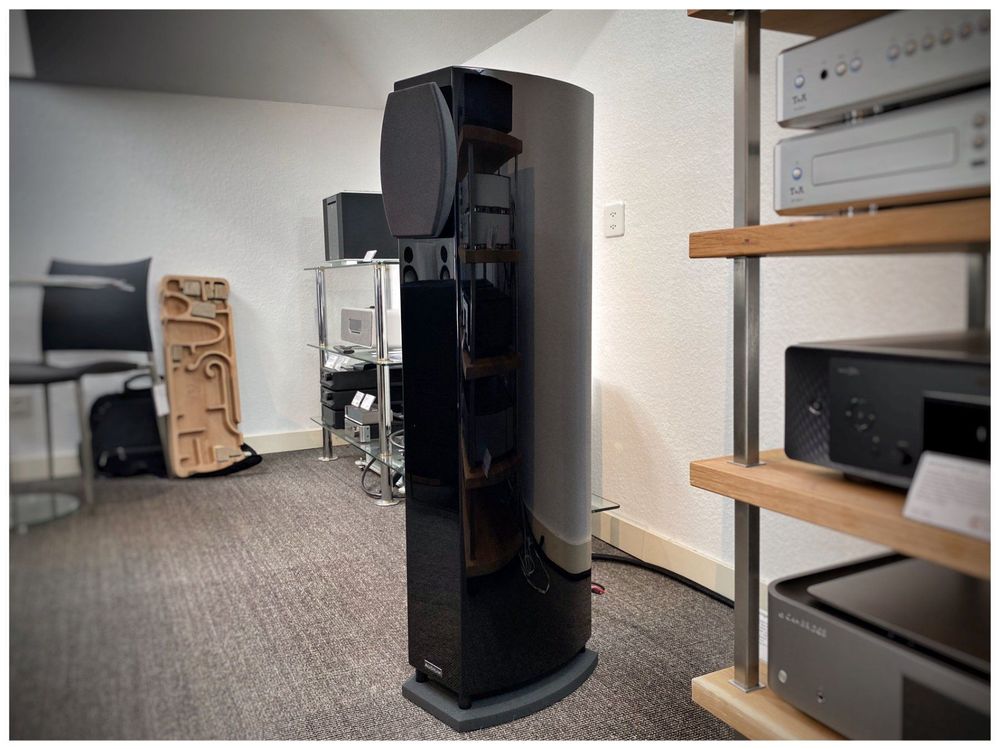 AUDIUM COMP 8.2 Standbox Schwarz Ausstellungsstück Paar (Neu (gemäss ...