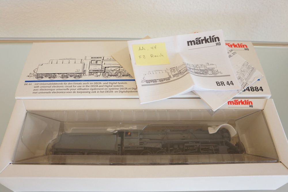 Märklin 34884: BR 44 308 mit HLA und Rauchsatz (D'occasion) à pour CHF ...