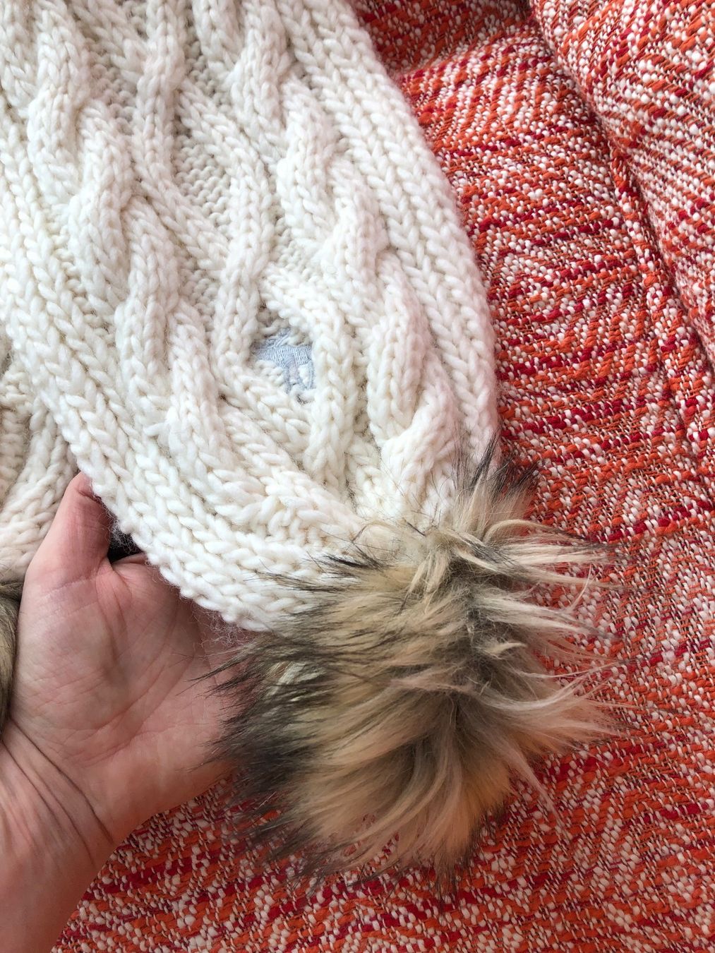 💗ABERCROMBIE & FITCH💗 Kuscheliger Schal mit Zopfmuster (Neu und ...