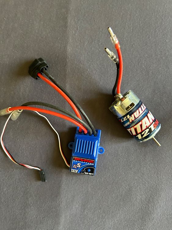 Traxxas Brushed Set Regler XL-5 und Motor Titan 12T (Neu (gemäss ...
