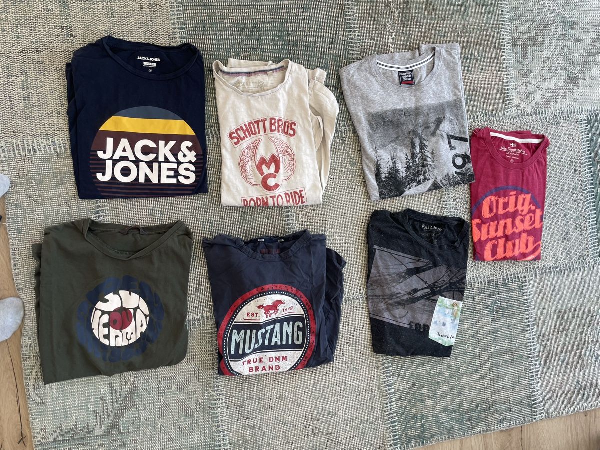 Great Deal: Men's T-Shirt Bundle - Jack&Jones, Mustang & Mor | Kaufen auf Ricardo