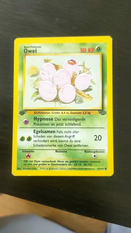 Owei 1. Edition - Pokemon - Dschungel (Gebraucht) in Subingen für CHF 2 ...