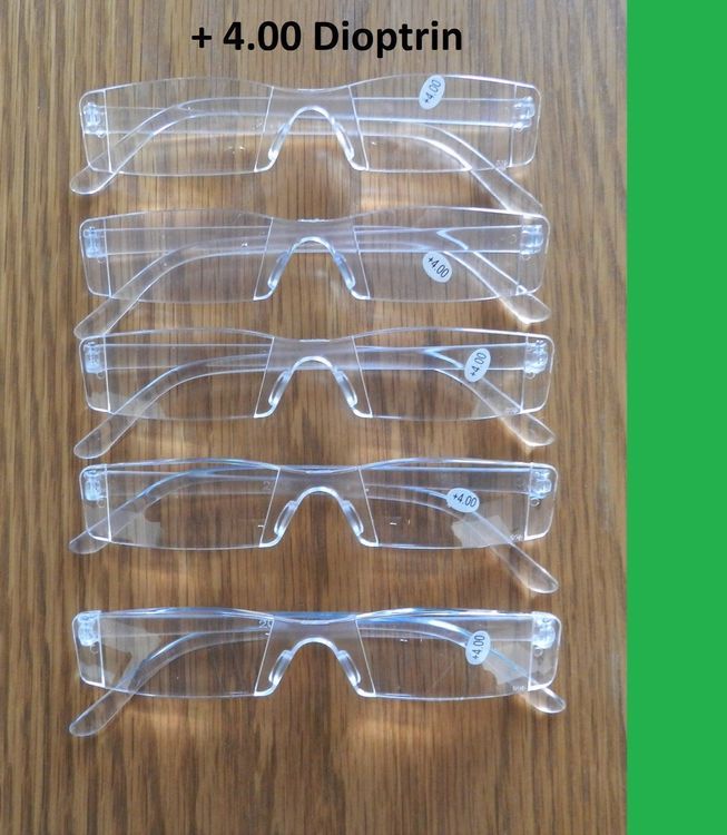 5 neue Lesebrillen +4.00 Dioptrin | Kaufen auf Ricardo