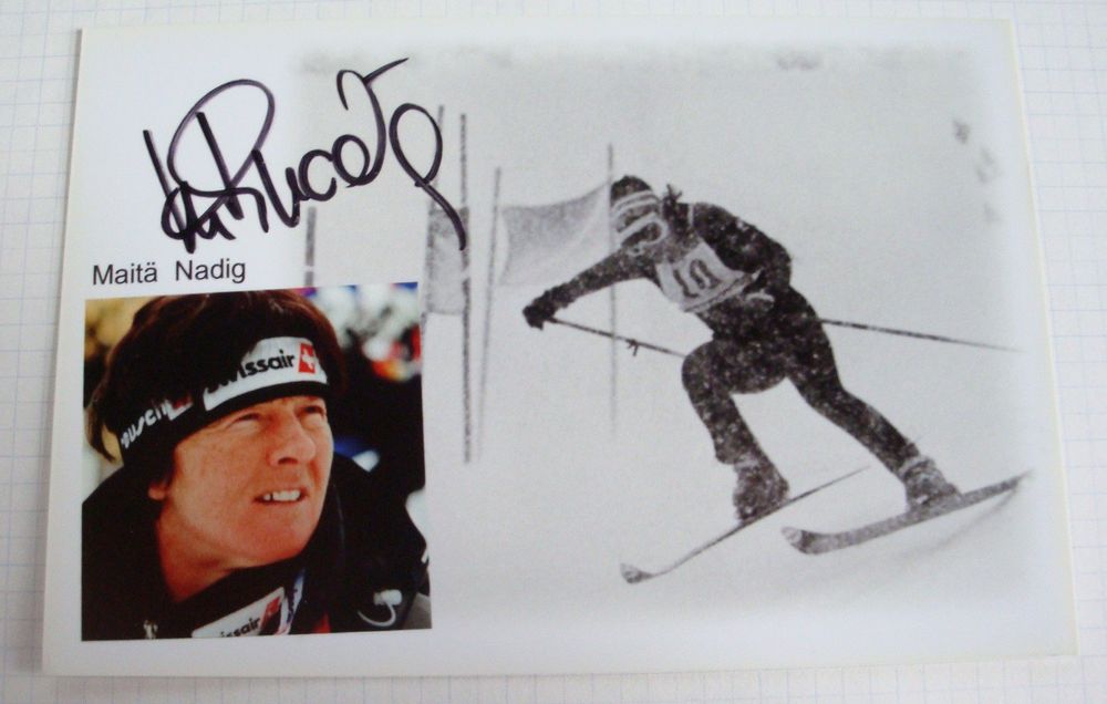 Marie-Theres Nadig - AK - Autogramm - Swiss Ski - Schweiz | Kaufen auf Ricardo