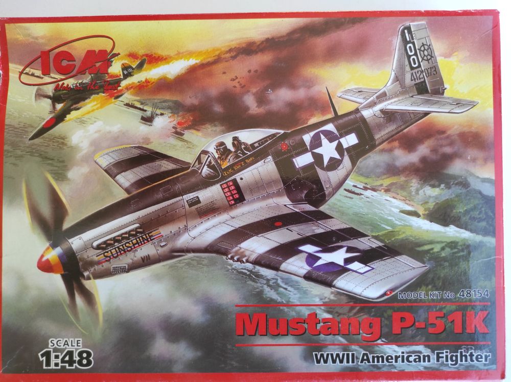 North American P-51K Mustang der USAF, Bausatz von ICM 1/48 (Neu und ...