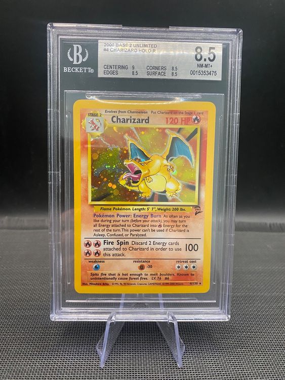 Pokemon Charizard Base Set 2 BGS 8.5 | Kaufen auf Ricardo