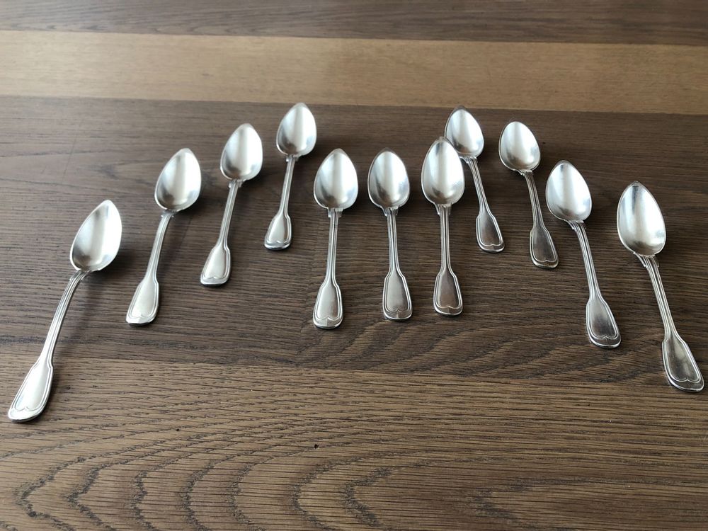 11 Vintage Dessertlöffel (Gebraucht) in Samstagern für CHF 45 – mit Lieferung auf Ricardo kaufen