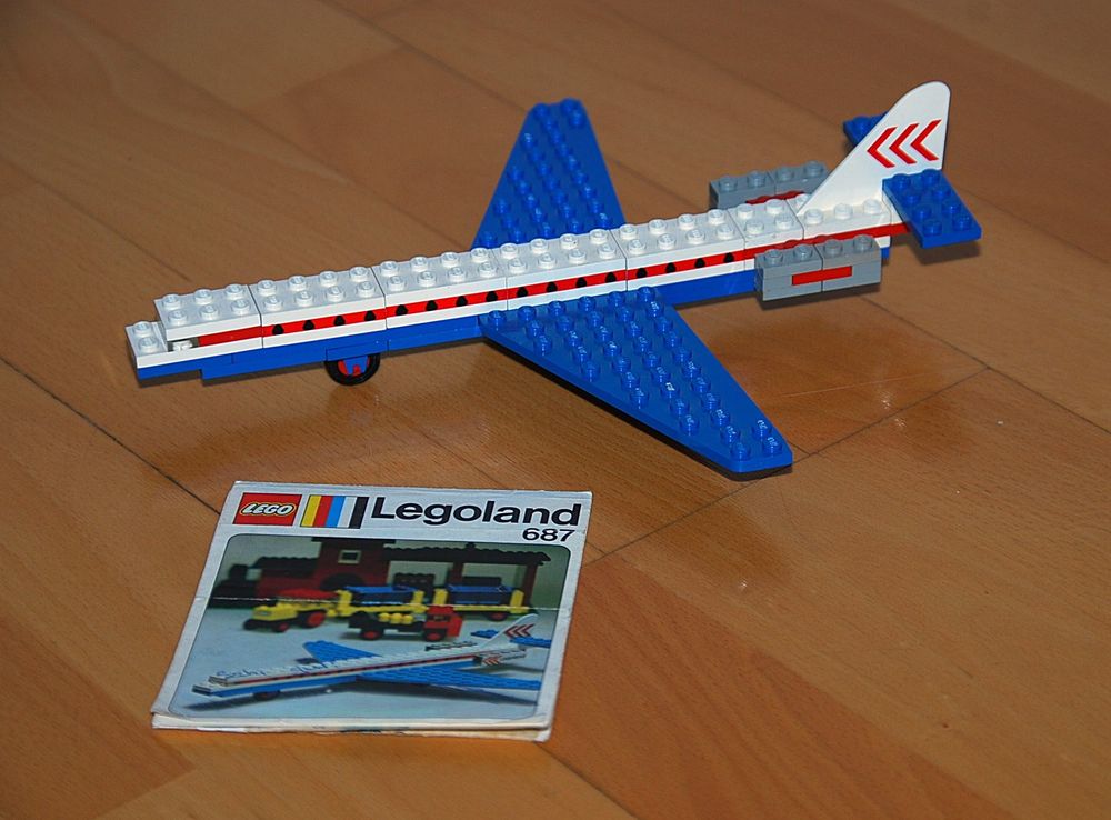 LEGO 687 – Legoland Caravelle Plane/ Flugzeug (Vintage 1973) (Gebraucht ...
