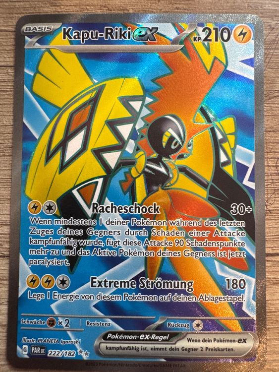 Kapu-Riki ex PAR 222 - DE Paradoxrift Pokemon TCG (Neu (gemäss ...