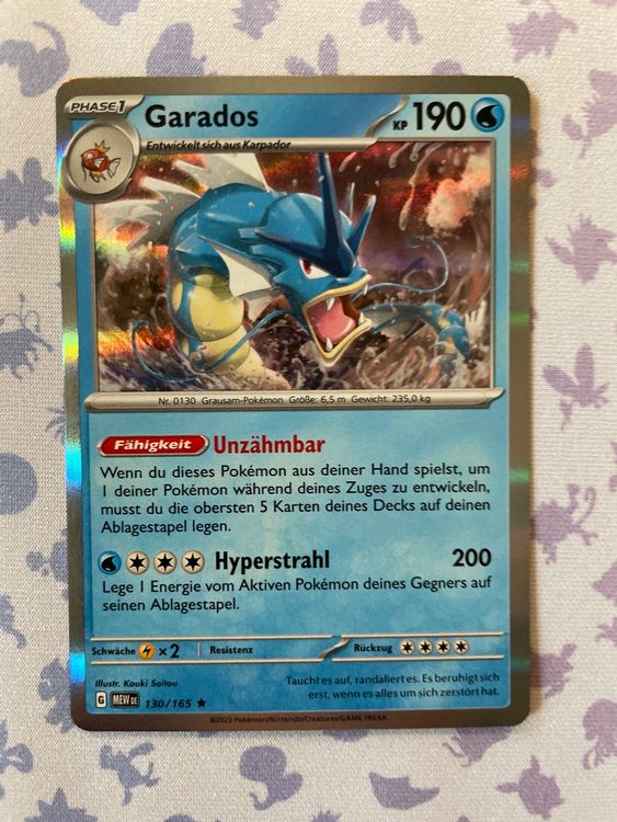 Garados 130/165 Holo - Pokemon 151 DE | Kaufen auf Ricardo