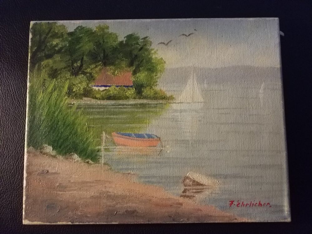 Barque au bord du lac Léman | Kaufen auf Ricardo