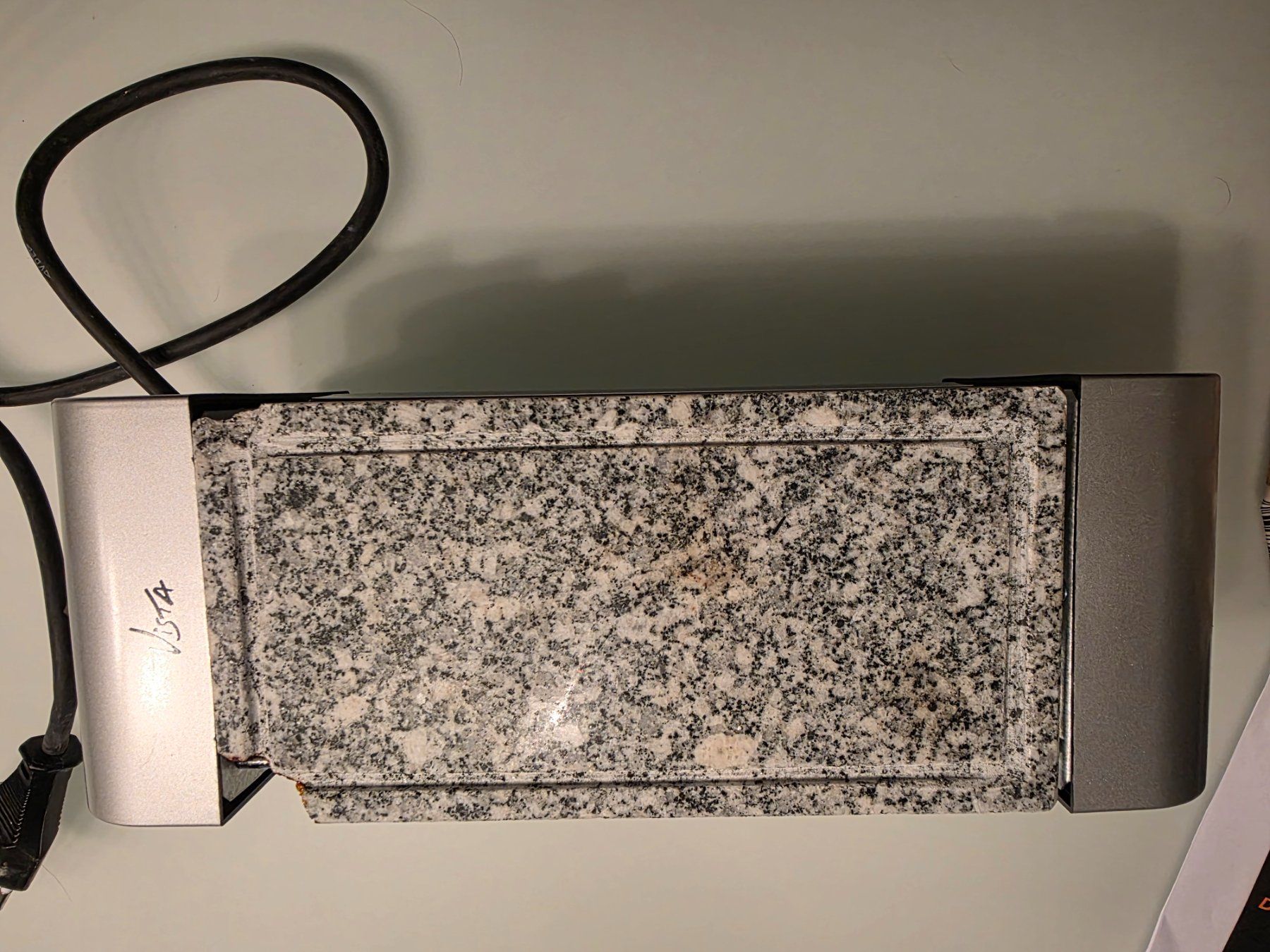 Mini Raclette-Grill (2 Plätze) von Vista mit Steinplatte (Gebraucht) in ...