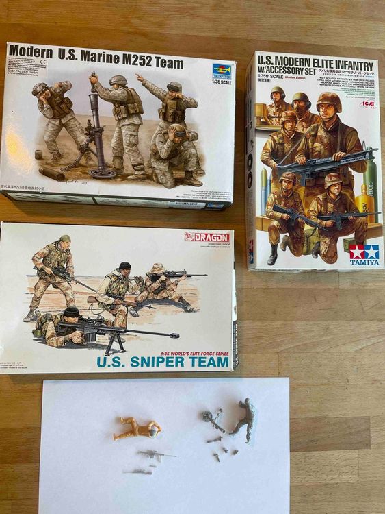 Tamiya Trumpeter Dragon modern infantry 1:35, unvollständig | Kaufen ...