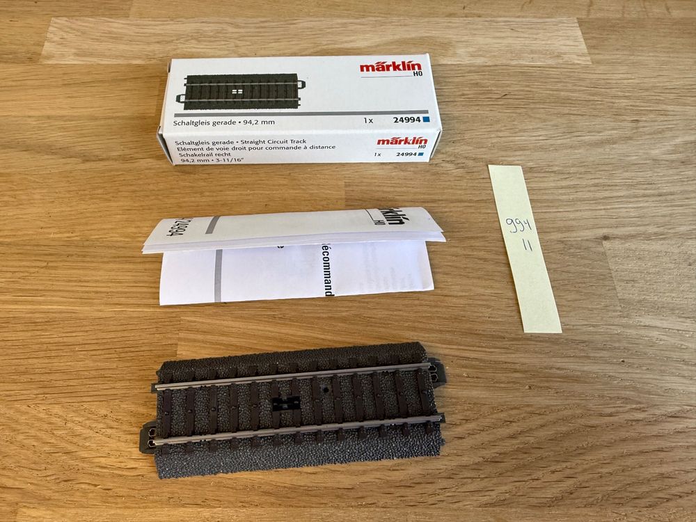 Märklin 24994 Schaltgleis gerade Gebraucht - Occasion 11 (Gebraucht) in ...