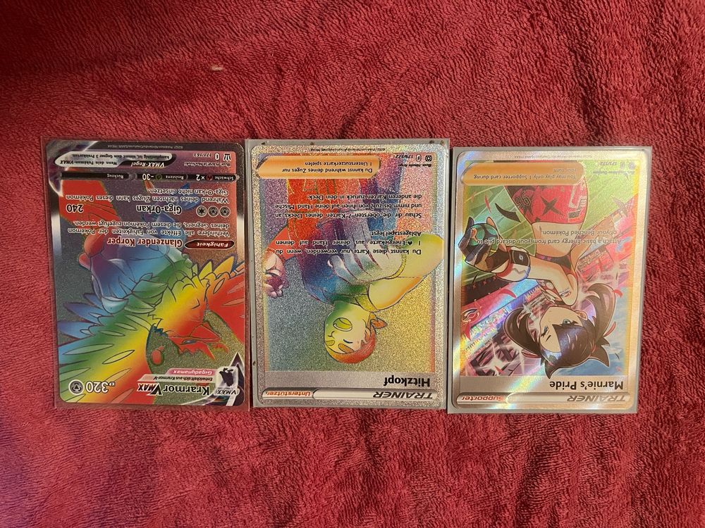 Marines pride, Kramor Vmax und Hitzkopf Pokemon karten neu (Neu (gemäss ...