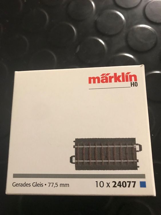 10 Stück C-Gleis gerade, Märklin 24077, 77,5 mm (Neu und ...