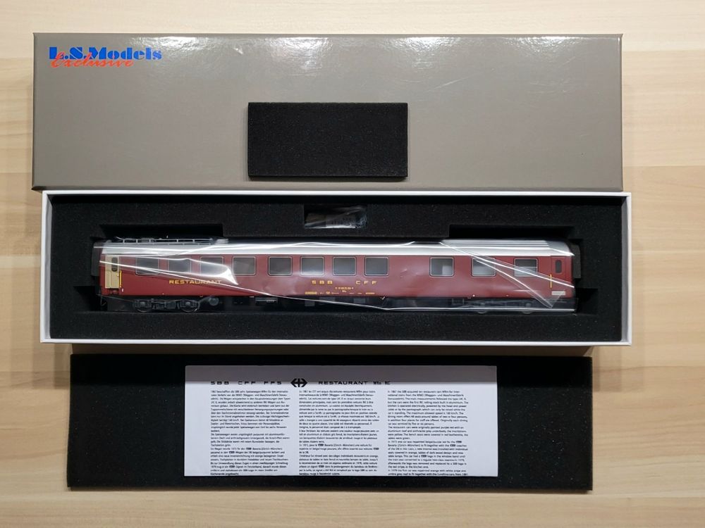 L.S. Models 472005 SBB Speisewagen WRm H0, DC (Neu und originalverpackt) in Bremgarten AG für ...