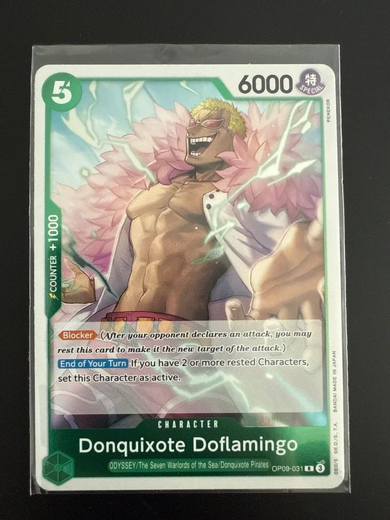One Piece Karte Donquixote Doflamingo OP09-031 Rare | Kaufen auf Ricardo
