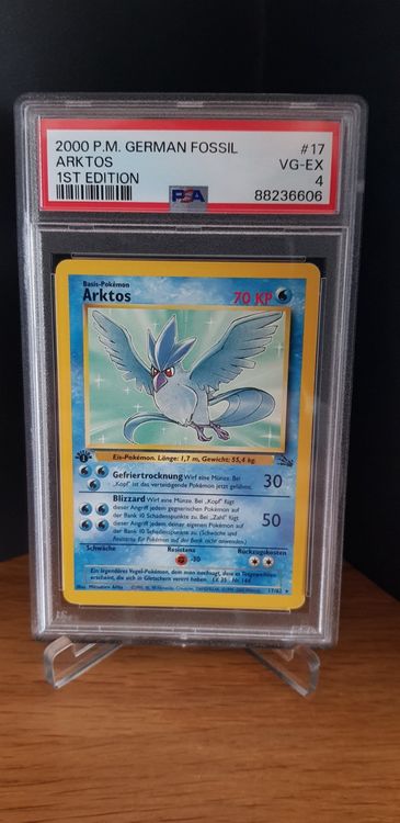 Pokemon karte Arktos 1.Edition PSA 4 Fossil (Gebraucht) in Müllheim Dorf für CHF 37 – mit ...