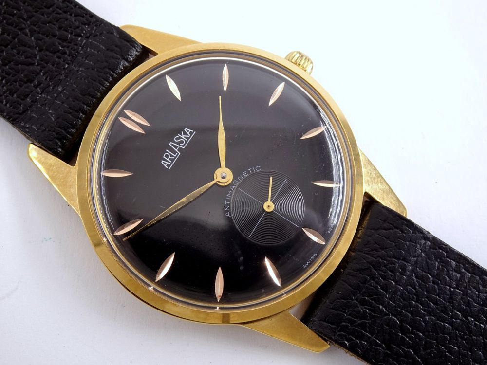 ARLASKA 1950ER HANDAUFZUG HERREN SAMMLERUHR | Kaufen auf Ricardo