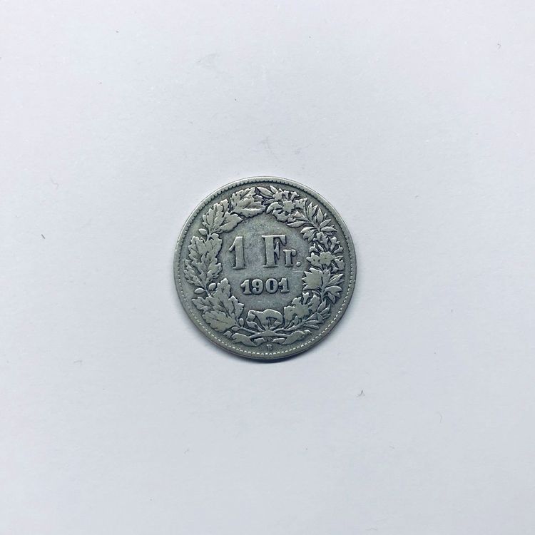 1.- Schweizer Franken 1901 ss+ (Silber) | Kaufen auf Ricardo
