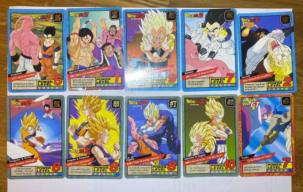 10 cartes Dragon Ball Carddass Grand Combat Super Battle | Kaufen auf ...