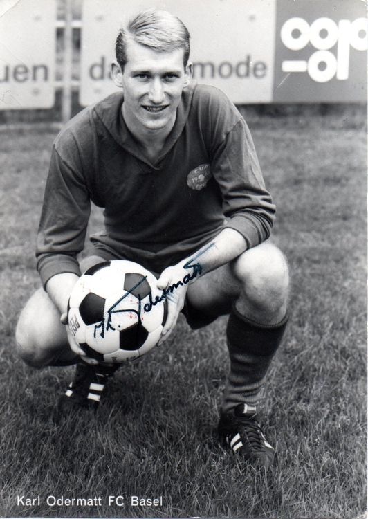 FC BASEL FCB KARL ODERMATT AUTOGRAMMKARTE CUPFINAL 1963 (D'occasion) à ...