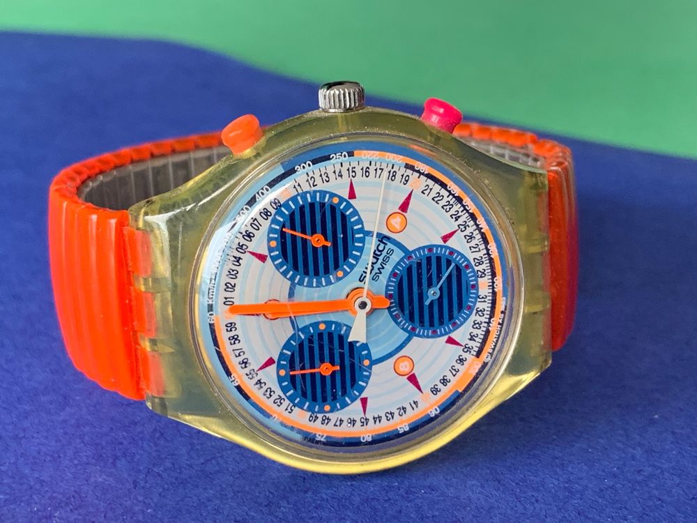 Swatch dame neon orange!!! Superfancy | Kaufen auf Ricardo