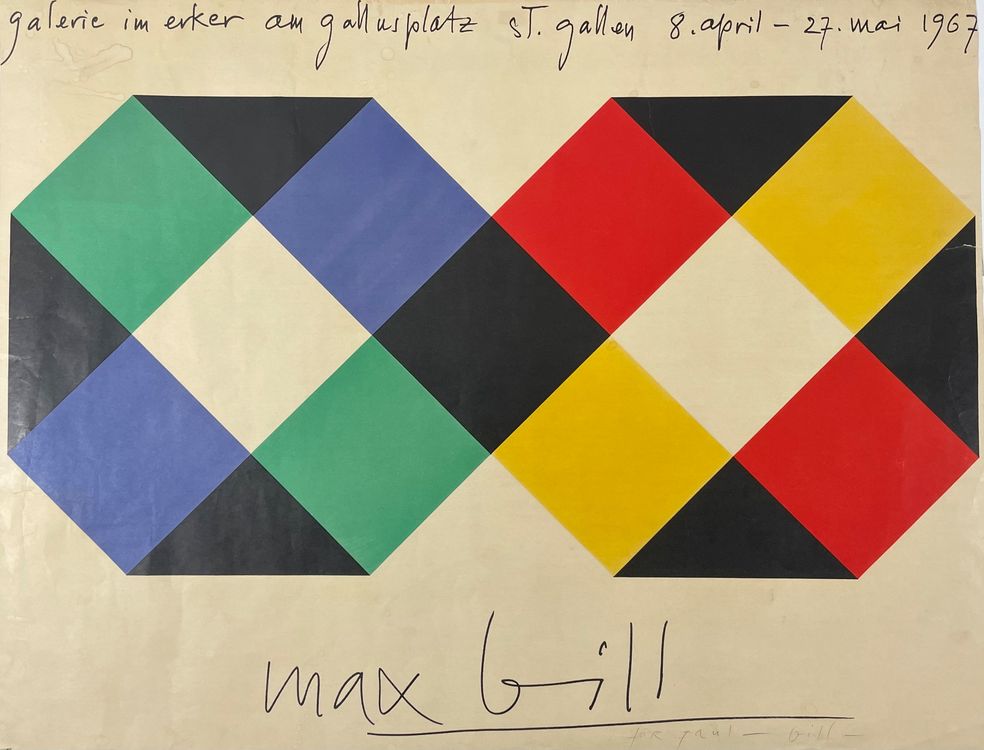 Max Bill (1908-1994) Lithographie Handsigniert (Gebraucht) in Root für CHF 204 – mit Lieferung ...