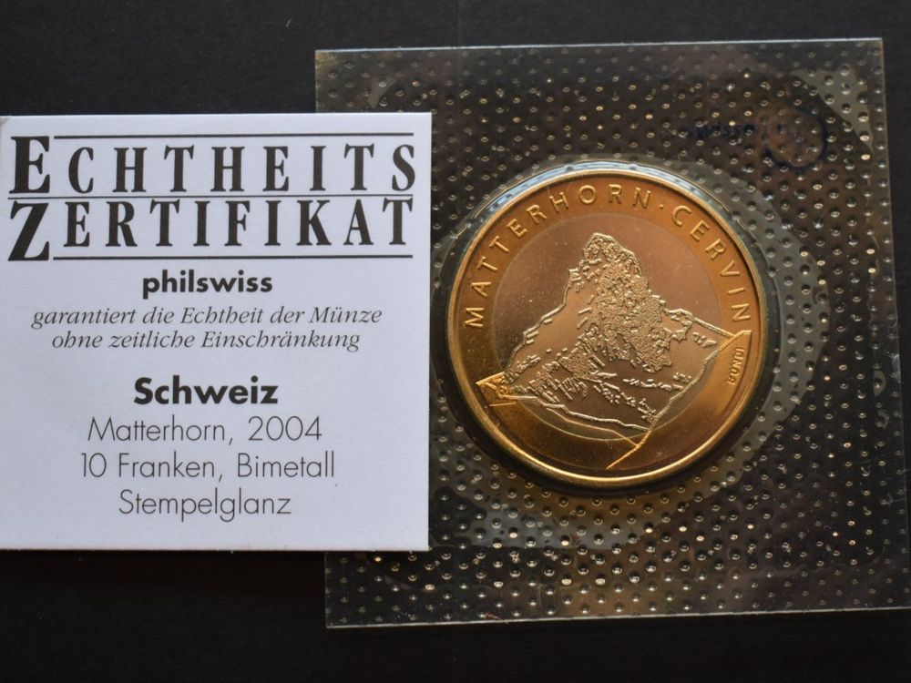 Gedenkmünze Matterhorn von 2004 10 Franken | Kaufen auf Ricardo