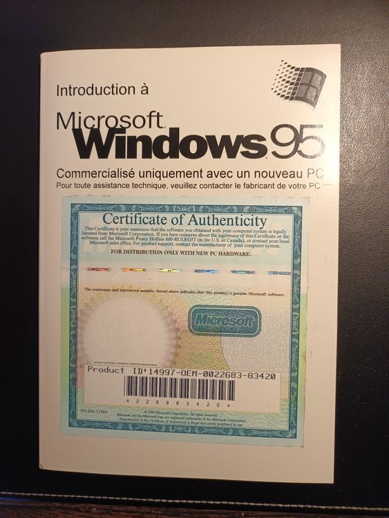 Introduction à Microsoft Windows 95 (Gebraucht) in PRANGINS für CHF 1 – mit Lieferung auf ...
