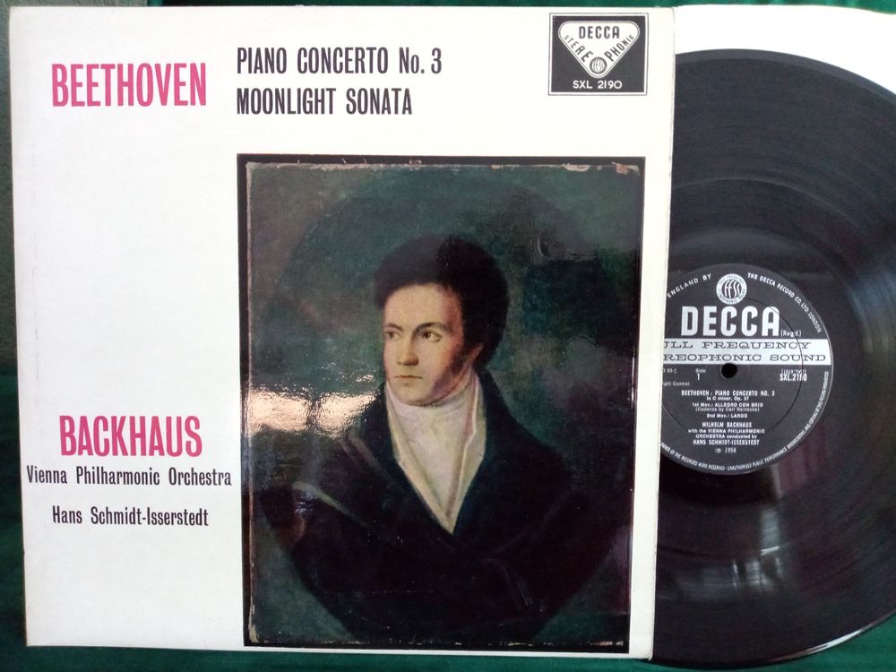 BEETHOVEN: Klavierkonzert Nr.3 & Sonate, BACKHAUS; Decca SXL (Gebraucht) in Möriken AG für CHF 9 ...