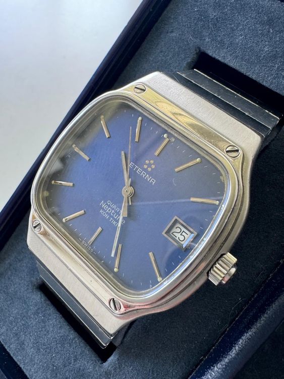Eterna Quarz Herrenuhr Neptune 34 mm Datum Box (Gebraucht) in ...