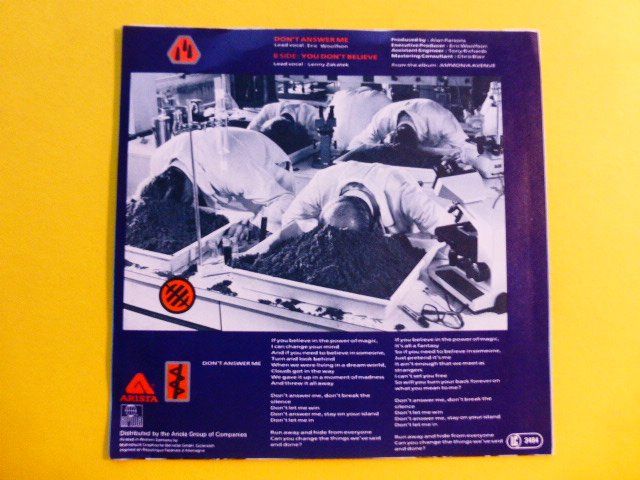 The Alan Parsons Project – Don't Answer Me (Gebraucht) in Zürich für ...