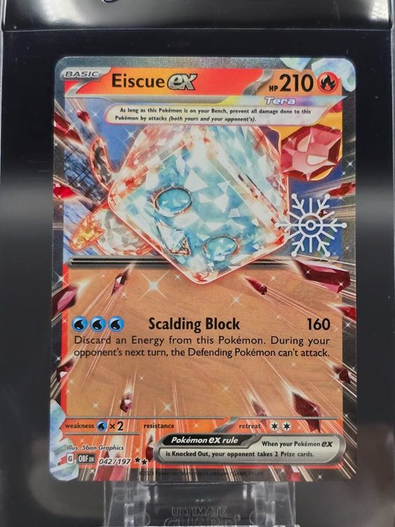 Eiscue Ex [Snowflake Stamp] #42 Obsidian Flames NM / 🇬🇧 (D'occasion) à ...