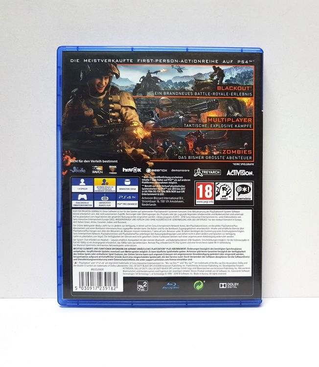 Call of Duty Black Ops 4 Taktische Explosive Kämpfe PS4 (Gebraucht) in ...