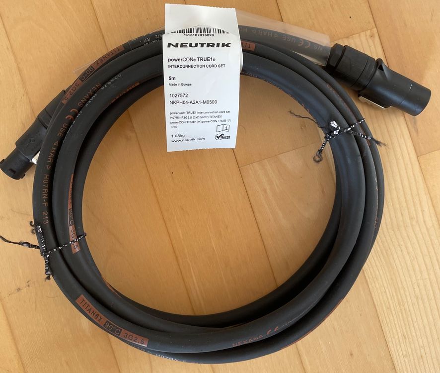 Neutrik PowerCon TRUE 1 Netzkabel 5m | Kaufen auf Ricardo