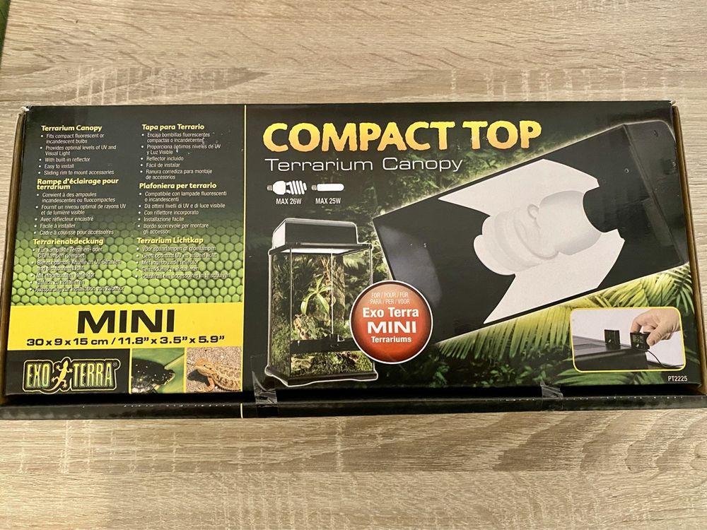 Exo Terra Compact Top Mini inkl. Birne (Neu und originalverpackt) in ...