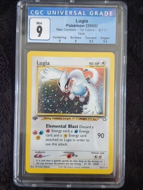 Lugia 1. Ed. Neo Genesis CGC/PSA 9 2x9.5 | Kaufen auf Ricardo