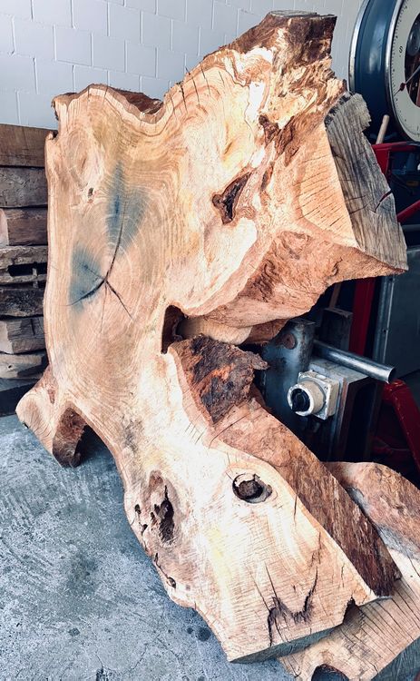 Baumscheibe, Eiche, Tisch, Eichenplatte, Massivholz, Holz (Neu (gemäss Beschreibung)) in Meggen ...