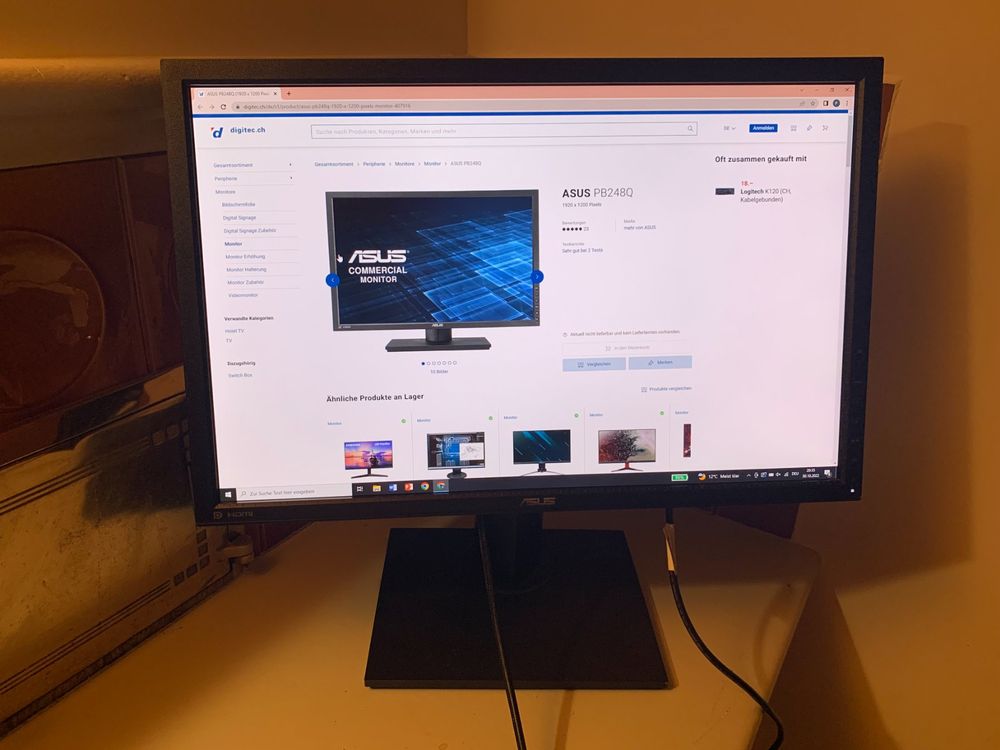 Profi Monitor 24" ASUS ProArt PB248Q (1900x1200 pixels) (Gebraucht) in ...