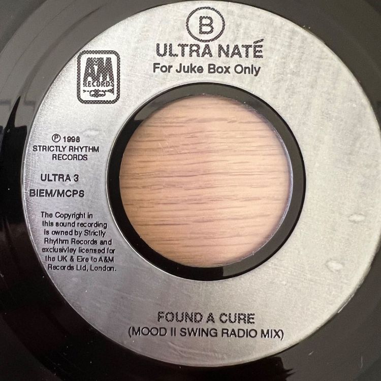 Ultra Naté - Found A Cure / 1. UK-Press. 1998 - Jukebox Ed. (Gebraucht ...