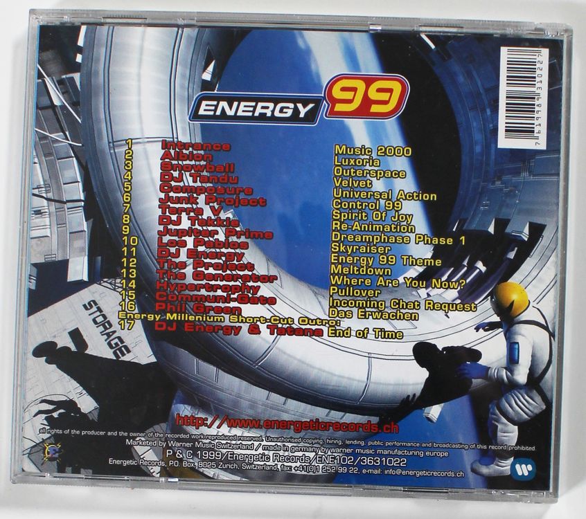 CD - ENERGY 99 - TRANCE MIX COMPILATION by DJ ENERGY CH1999 (Neu ...